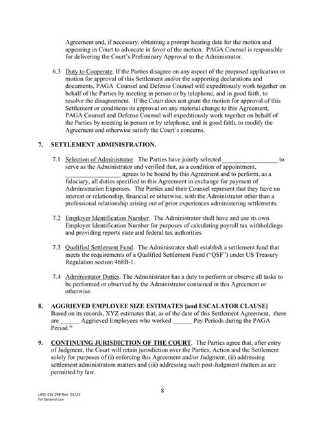 Form Laciv298 Download Fillable Pdf Or Fill Online Model Paga