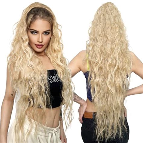 Lonai Ponytail Extension 34 Long Wavy Drawstring Ponytail Want It All