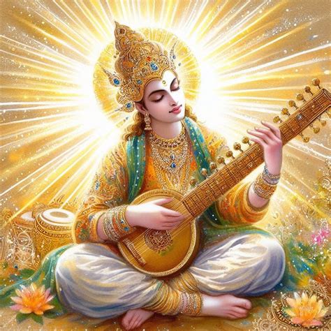 Shree Narayan Shri Vishnu Prince Rajkumar Shree Krishna Sitaar Se Sur Sajate Hue Pavitra Abha