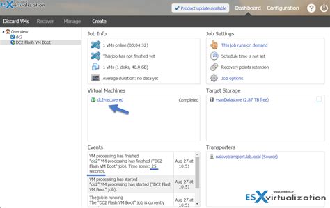 Nakivo Flash Vm Boot And How To Configure And Use Esx Virtualization