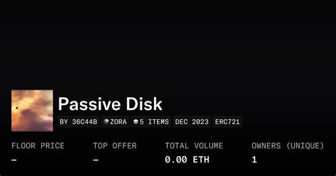 Passive Disk Collection Opensea