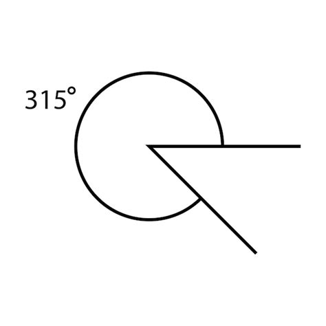 Premium Vector Degree Angle Icon