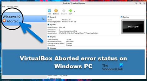 Virtualbox Aborted The Vm Session Was Aborted On Windows Pc Trendradars