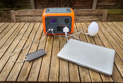 Portable Power Station Solar Electricity Generator With Laptop Mobile
