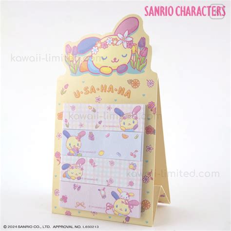 Japan Sanrio Sticky Notes Stand Usahana Daze Chill Time Kawaii