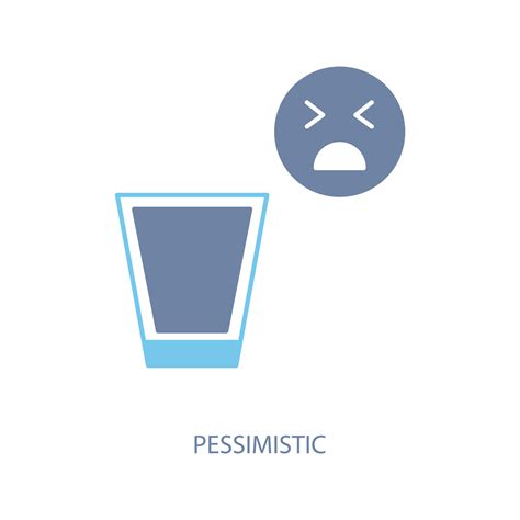 Pessimistic Concept Line Icon Simple Element Illustration Pessimistic