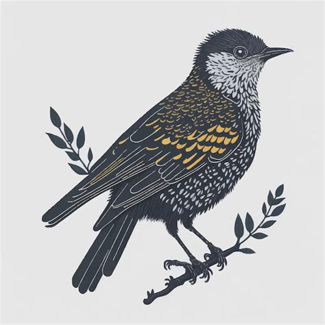 Premium Vector Cuckoo Bird Vector Illustration Isolated On A White