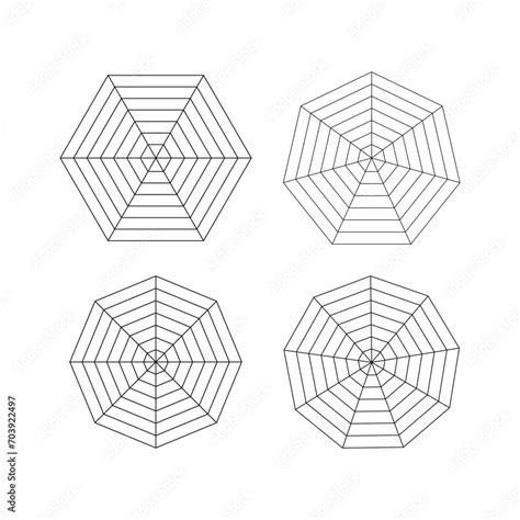 Radar Spider Diagram Templates Spider Mesh Polygon Graphs Diagrams
