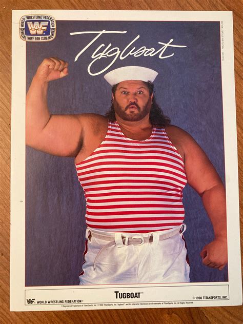 Wwf Wrestling Tug Boat Wwf Champion Official License 1990 Titan Sports