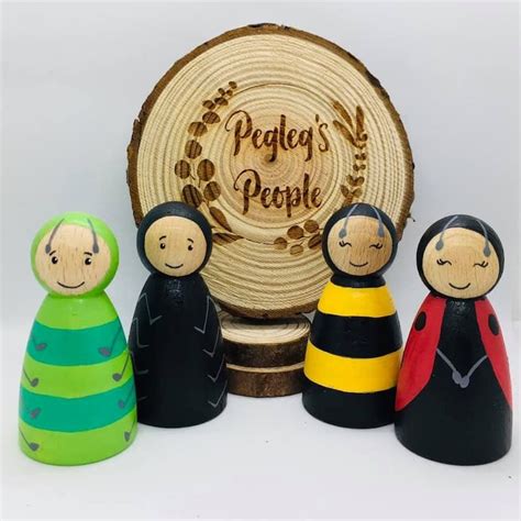 Bee Peg Doll Etsy