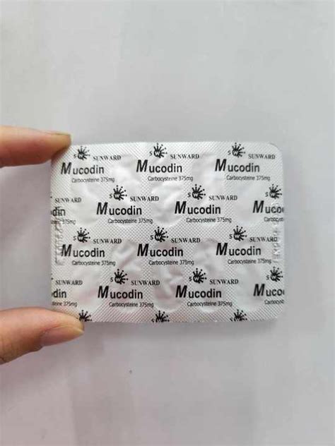 Sunward Mucodin Cough Tab 375mg 10sstp Lazada