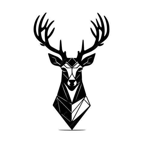 Premium Vector Deer Logo Vector Silhouette Black Color