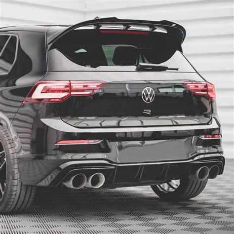 Suitable To Fit Vw Golf 8r Maxton V2 Style Gloss Black Diffuser Max