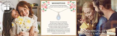 New Beginnings Ts Moonstone Necklace For Women Sterling