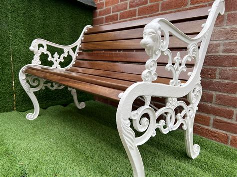 Cast Iron Garden Rustic Bench Hdm Wood