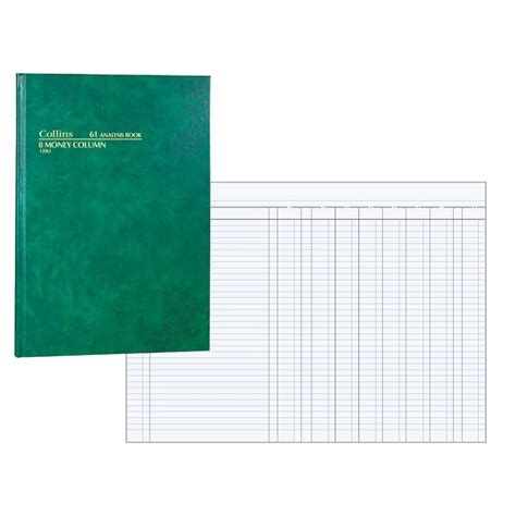 Collins 61 A4 Analysis Book 8 Money Column Officeworks