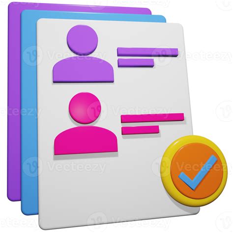 Office Client List 3d Icon 17258405 Png