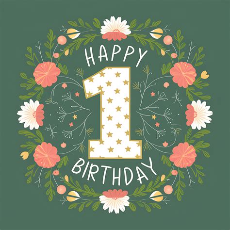 Its Party Time 20 Free Printable Cards For A Happy 1st Birthday