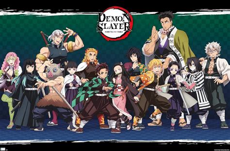 Trends International Demon Slayer Lineup Wall Poster 22375 X 34