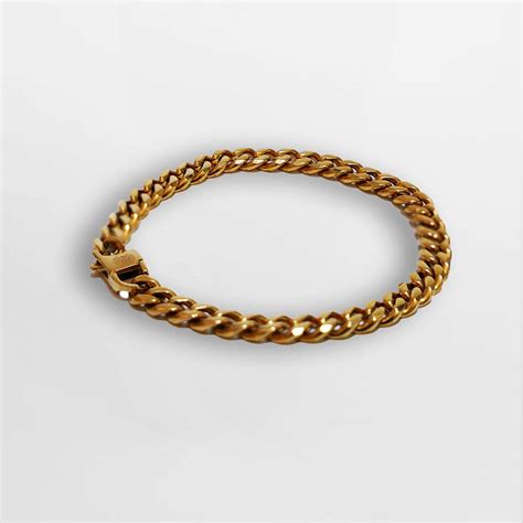 Sequence Bracelet Gold Tone