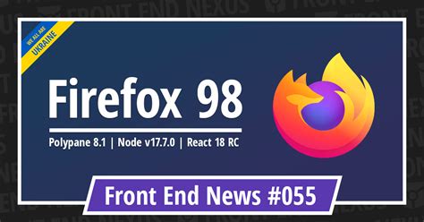 firefox 98 polypane 8 1 node v17 7 0 react 18 release candidate and