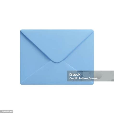 3d 우편 편지 봉투 벡터 그림은 흰색으로 분리되어 있다 귀여운 만화 스타일 3d 파란 메일 봉투 우편 통신 장식 요소 새로운 메시지 기호 기호 현실적인 3d 벡터 렌더링