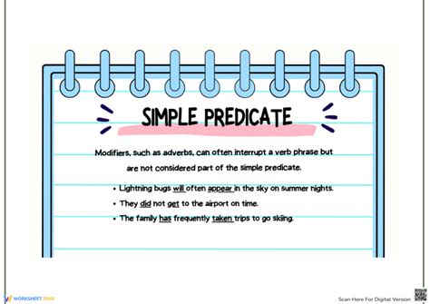 Simple Predicate Worksheets All Subjects And Predicates Worksheets