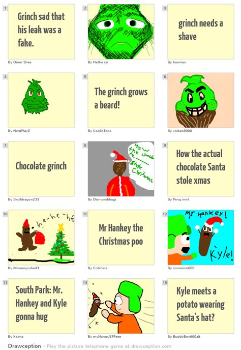 Grinch Sad That His Leak Was A Fake Drawception