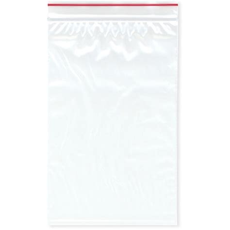 Minigrip Red Line 5 X 8 Pack Of 100 2 Mil Zipper Reclosable
