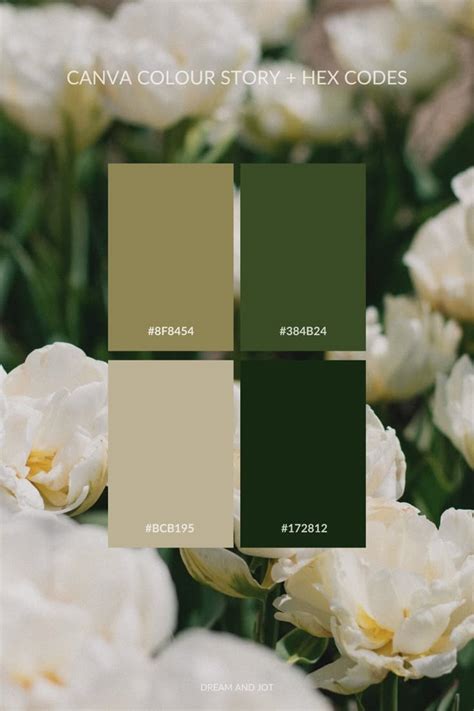 Canva Colour Palette With Hex Codes Canva Designs In 2024 Green