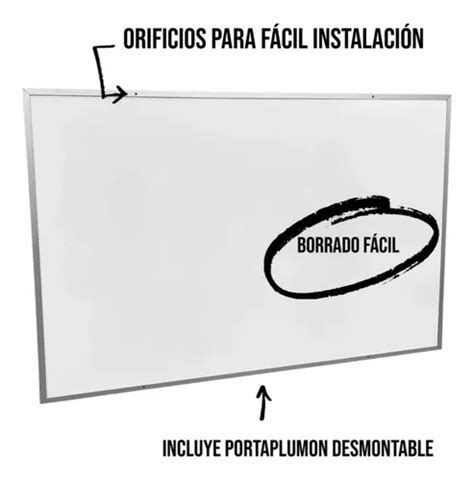 Pizarrón Blanco Mega De 90cm X 150cm Mas Plumones 1799 En