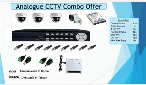 Analog Camera Cctv Kit For Indoor And Outdoor 10 To 15 M At Rs 4999