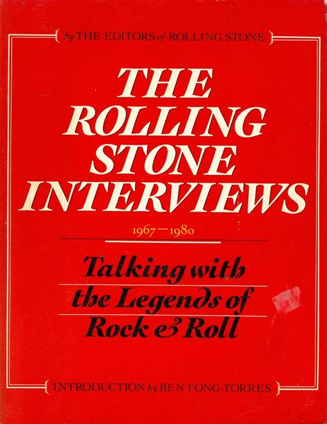 The Rolling Stone Interviews 1967 1980 Talking With The Legends Of
