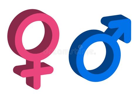 Man Woman Male Female Gender Signs Vector Design Stock Vector