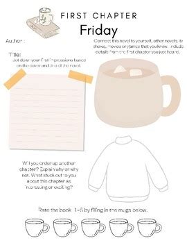 6 Pack First Chapter Friday Worksheets By Lit Loving Teacher Tpt