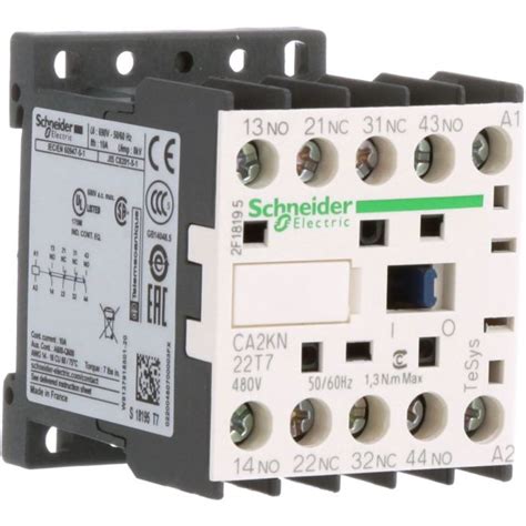 Ca2kn22t7 Schneider Electric Tesys K Control Relay 2 No 2 Nc 480vac