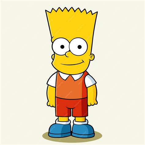 Bart Simpson Est Un Dessin Animé Dillustration Vectorielle Vecteur