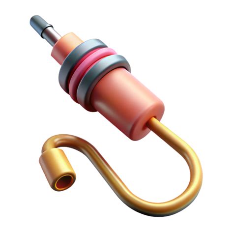 Beautiful Traditional Headphone Cable Jack Plug Angled View Isolated