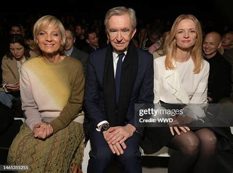 Bernard Arnault And Delphine Arnault In The Front Row News Photo