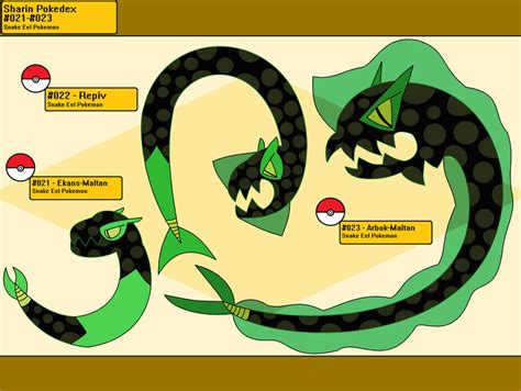 Pokemon The Sharin Dex Maltan Ekans Line By Fnafneonanimatronics On Deviantart