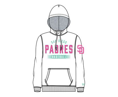 San Diego Padres Mens Hooded Sweatshirt City Connect White New Era
