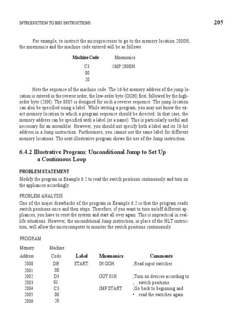 Machine Code Label Mnemonics Comments Pdf Integrated Circuit Electronics