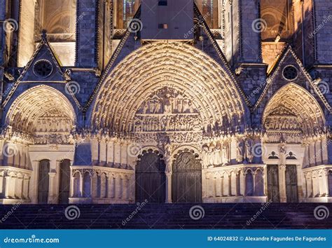 Cattedrale Francia Di Bourges Fotografia Stock Immagine Di Statue