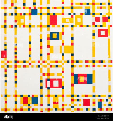 Broadway Boogie Woogie By Piet Mondrian 1942 1943 Oil On Canvas Stock