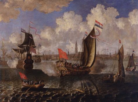 Abraham Storck Attributed To A State Visit Probably Of King