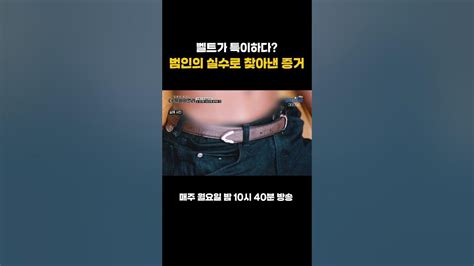 더 풀어파일러 범인의 치명적인 실수 하나로 풀리기 시작한 살인 사건🕵️ 벨트에서 찾아낸 증거는 과연 무엇일까😮 더풀어파일러 Youtube