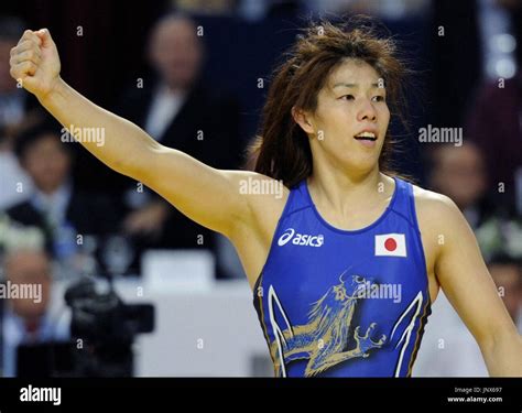 Istanbul Turkey Japans Two Time Olympic Wrestling Champion Saori