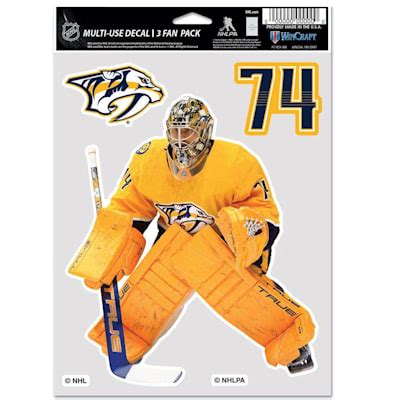 Wincraft Multi Use Player Decal 3 Fan Pack Nashville Predators Pure