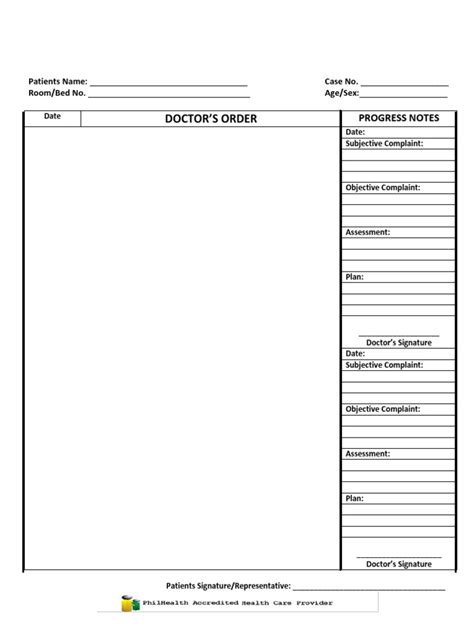 Doctors Order Form Pdf