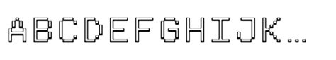 Pixmon Min T Font Monospaced Retro Digital Pixel Art What Font Is